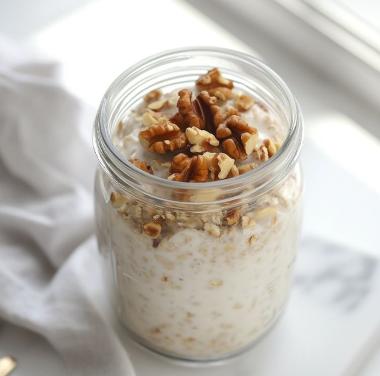Walnut Manuka Overnight Oats - Make Overnight Oats