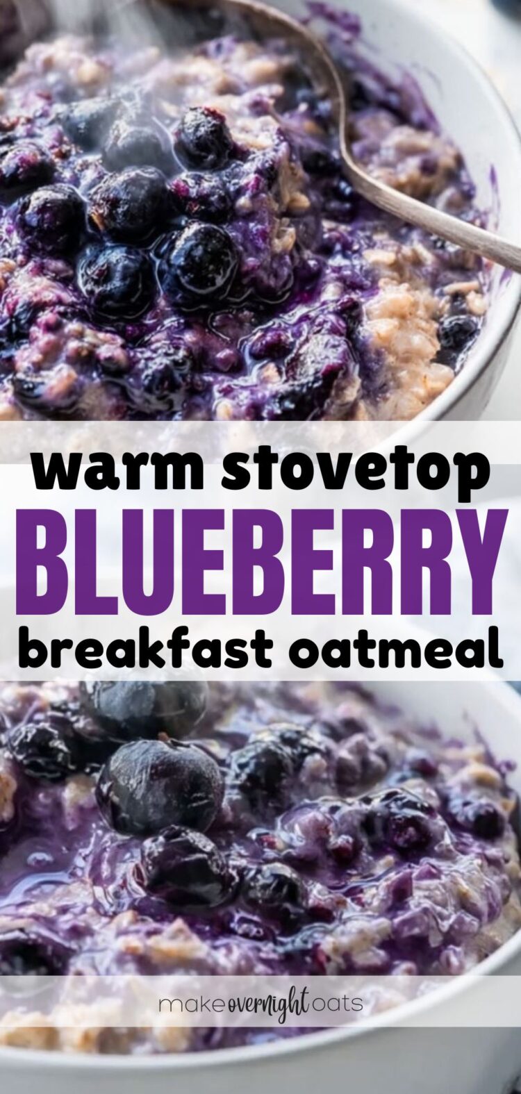 Best Stovetop Blueberry Oatmeal Recipe - Make Overnight Oats